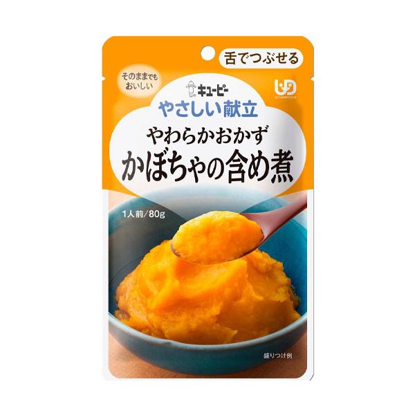 [ 商品説明 ]　区分：３舌でつぶせる細かな具材を舌でつぶせるくらいにやわらかく調理し、とろみをつけて食べやすく仕上げています。かぼちゃとやわらかく仕立てた鶏肉を、かつおと昆布のエキスをきかせた煮汁でじっくり甘く煮込みました。[ 原材料 ]...