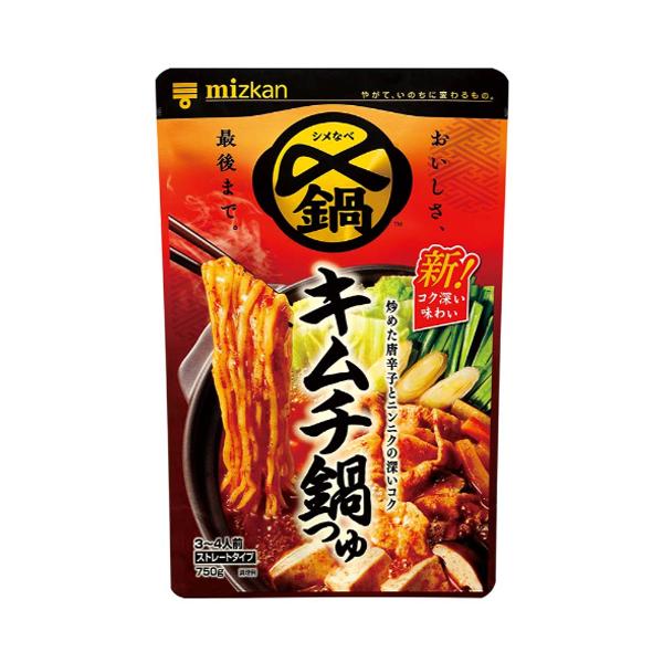 【商品説明】コクがある味わいなので、お鍋はもちろん、〆まで美味しく食べられる鍋つゆシリーズです。ごま油と鶏油で炒めたニンニクと韓国産唐辛子に、コチュジャン・ラージャン（熟成唐辛子）を加えたキムチ鍋つゆです。〆はラーメンを入れてキムチラーメン...