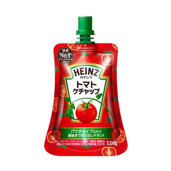 [ 商品説明 ]世界中の人に愛されて続けているハインツトマトケチャップ。「つける」「かける」だけでなく、様々な家庭の定番料理にも！最後まで使えて、丸めて簡単に捨てられる、使いやすいパッケージのケチャップ。[ 原材料 ]トマト、砂糖、醸造酢、...