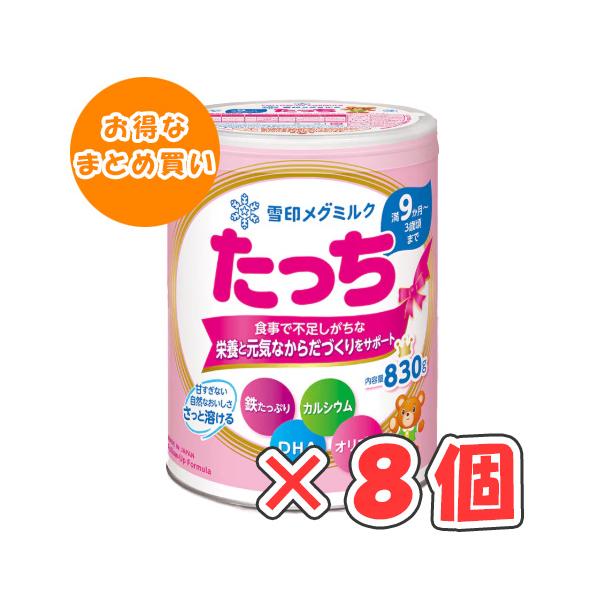 満９か月頃から３歳頃までは、乳幼児にとって心身の発達や成長が著しく、将来にわたる発育の過程においても大切な時期です。フォローアップミルク「雪印メグミルク たっち」は、離乳食だけでは不足しがちな栄養をバランス良く補うミルクです。離乳期の赤ちゃ...
