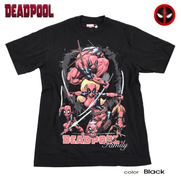 【発売日：2025年01月21日】「スパイダーマン」などでおなじみの「MARVEL（マーベル）」コミックスの中でも、特に人気の高いヒーローの一人、「DEADPOOL」（デッドプール）をプリントしたカッコいいTシャツです！フロントに大きくプリ...