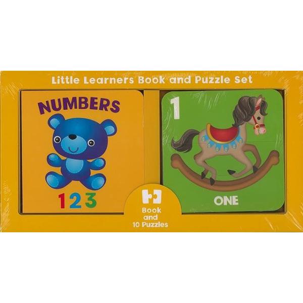 Ｂｏｏｋ　ａｎｄ　１０　Ｐｕｚｚｌｅｓ　 　 　Ｉｍｐｏｒｔ１９小さな学習者向けの本と１０個のパズルのセット：数字　１　２　３、数字について学ぶための本。最初の単語に一致する１０個の２ピースパズル。洋書です。※出版年数の古いバーゲンブック本...
