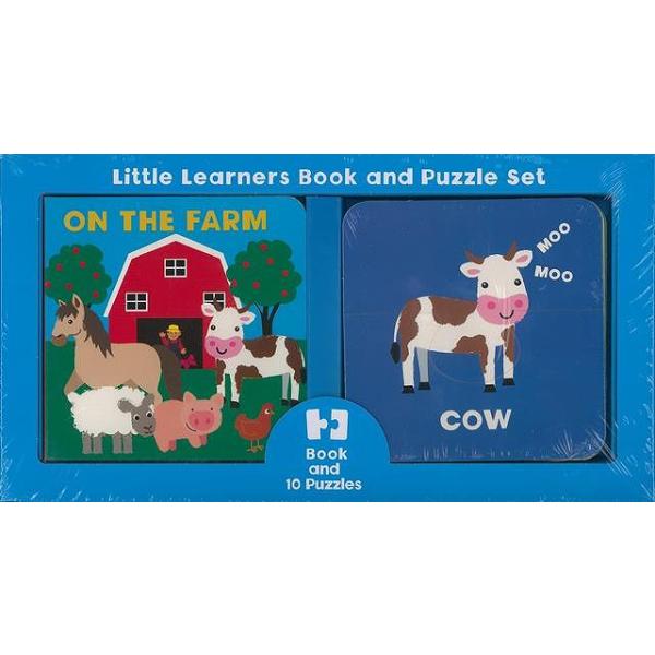 Ｂｏｏｋ　ａｎｄ　１０　Ｐｕｚｚｌｅｓ　 　 　Ｉｍｐｏｒｔ１９小さな学習者向けの本と１０個のパズルのセット：農場について、農場について学ぶための本。最初の単語に一致する１０個の２ピースパズル。洋書です。※出版年数の古いバーゲンブック本の一...