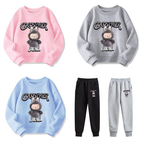 新品未使用送料無料 ラブブ 子供服 長袖 パーカー labubu 春 秋 冬 アイテム トップス 男の子 女の子 丸い襟 可愛い キッズ グッズ 子供服 誕生日 グッズ プレゼント 新作薄め仕様、厚め仕様◆カラー：写真参照【生地】：綿◆サイ...