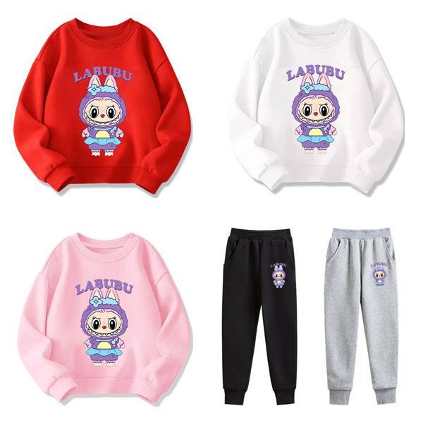 新品未使用送料無料 ラブブ 子供服 長袖 パーカー labubu 春 秋 冬 アイテム トップス 男の子 女の子 丸い襟 可愛い キッズ グッズ 子供服 誕生日 グッズ プレゼント 新作薄め仕様、厚め仕様◆カラー：写真参照【生地】：綿◆サイ...