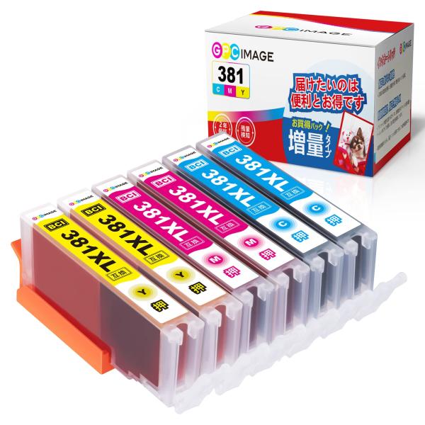 ★【製品仕様】キャノン (Canon)用 インク 381 C / M / Y (シアン / マゼンタ / イエロー ）互換インクカートリッジ 3×2セット、合計6本の増量セットです。★【対応機種】当社の キャノン (Canon)用 インク ...