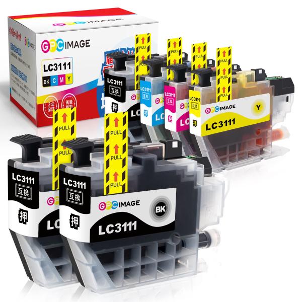 ★【製品仕様】ブラザー 用 LC3111-4PK LC3111 LC3111 互換インク 4色セット+ 黒2本、合計６本の増量セットです。★【対応機種】ブラザー 用 インク lc3111 は DCP-J587N DCP-J987N-W DC...