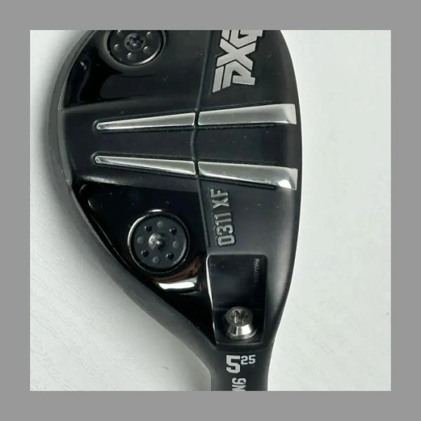 PXG ハイブリッド 中古 右利き用 ヘッドのみ の出品です。試打用として使用していたものです。大きな傷・汚れ等はございませんが、フェースのスコアライン真ん中付近に少し打球痕があります。ソールにはフェースから1cm中側、中央Xとトゥの間に針...
