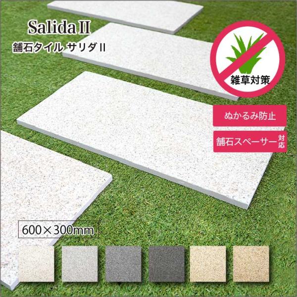 《サリダ2 600x300mm ケース（4枚）販売》グラニット調の表情がどんな空間にもマッチする厚物タイル。耐久性が高く、歩道・広場・店舗・車の乗り入れまで幅広く使用できる舗石タイル。【商品名】舗石タイル サリダ2 ケース販売【販売単位】１...