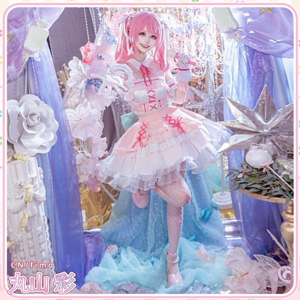 サイズについて詳しくは、商品画像の最後まで確認してください。★商品名：BanG Dream!　バンドリ！　丸山彩　10周年記念　コスプレ衣装★セット内容：上着+スカート+袖+手袋+靴下+髪飾り+蝶結び★使用素材：ポリエステル・その他★発送ま...