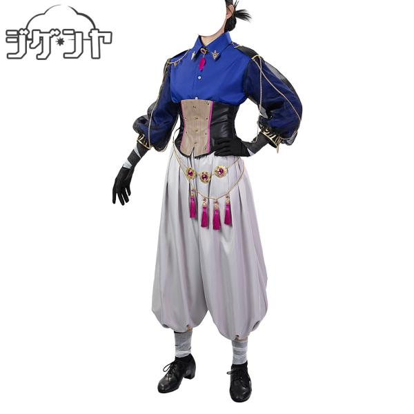 サイズについて詳しくは、商品画像の最後まで確認してください。★商品名：バーチャルYouTuber　VTuber　Vezalius Bandage　ヴェザリウス バンデージ　コスプレ衣装★セット内容：トップス+ネックレス+ウエストチェーン+パ...