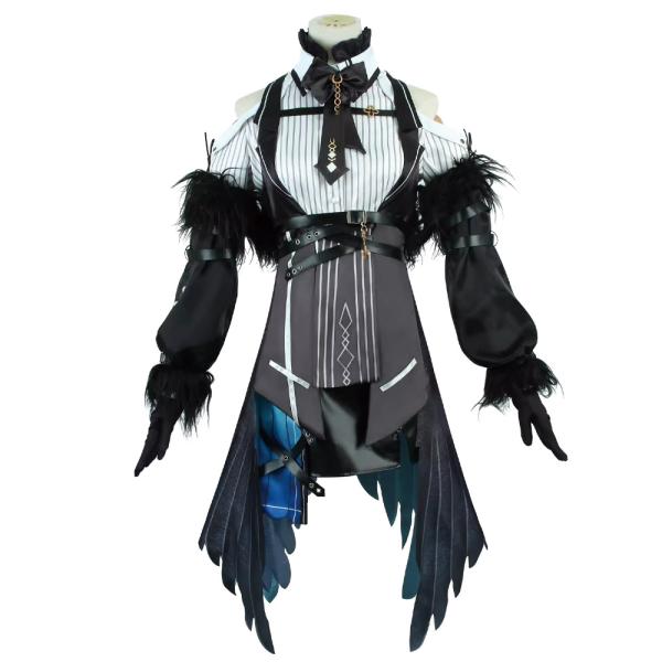 サイズについて詳しくは、商品画像の最後まで確認してください。★商品名：バーチャルYouTuber　VTuber　ネリッサ・レイヴンクロフト　Nerissa Ravencroft　コスプレ衣装★セット内容：画像の通り★使用素材：ポリエステル・...