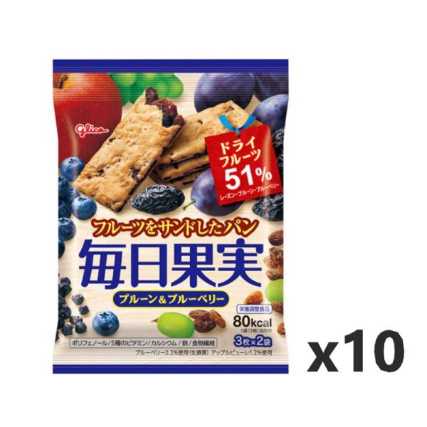 たっぷりのドライフルーツ（レーズン、プルーン、ブルーベリー）をパン生地でサンドし、しっとりと焼き上げました。ポリフェノール、食物繊維に加え、５種のビタミン、カルシウム、鉄が、1袋(3枚)当たり、1日に必要な量の1／6含まれます。 ※1日に必...