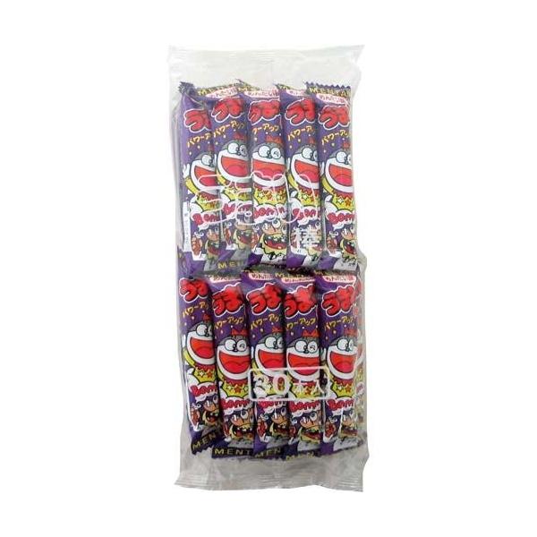 うまい棒は、やおきんが販売する日本を代表する駄菓子です。本品は、うまい棒がめんたい味が30本入ったセット商品になります。