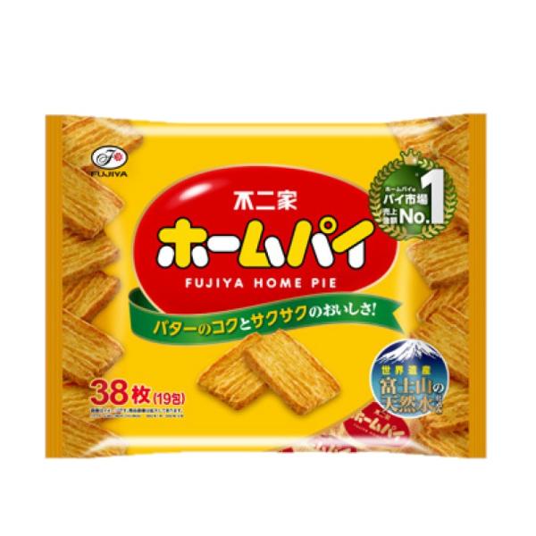 こだわりの発酵種と富士山の天然水で生地を仕込んだ、ホームパイファミリーパックです。原材料：小麦粉（国内製造）、植物油脂、砂糖、バター、発酵種（小麦を含む）、全粉乳、食塩、脱脂粉乳、たんぱく質濃縮ホエイパウダー（乳成分を含む）、乳等を主原料と...
