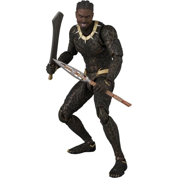 『THE INFINITY SAGA』より「KILLMONGER」が登場！頭部パーツ3種/武器パーツ/可動式フィギュアスタンド付属！全高：約155mm※監修中のサンプルを撮影しております。発売商品とは異なる場合がございます。頭部原型製作：島...