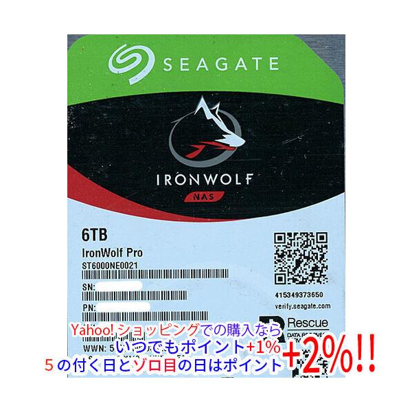 【商品名：】SEAGATE製HDD ST6000NE0021 6TB SATA600 7200　／　【商品状態：】新品です。バルク品。国内正規代理店では、ありませんのでメーカー保障はございません。　／　【検索用キーワード：】≪ハードディスク...