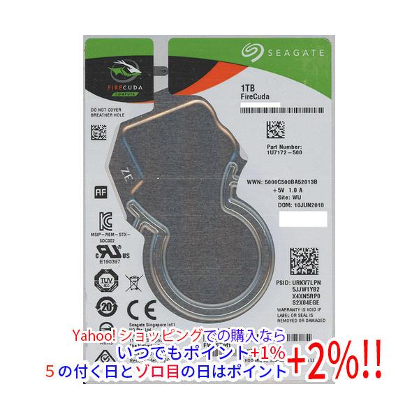【商品名：】SEAGATE製HDD ST1000LX015 1TB 7mm　／　【商品状態：】新品です。バルク品。国内正規代理店では、ありませんのでメーカー保障はございません。　／　【検索用キーワード：】≪ハードディスク 3.5インチ≫ S...