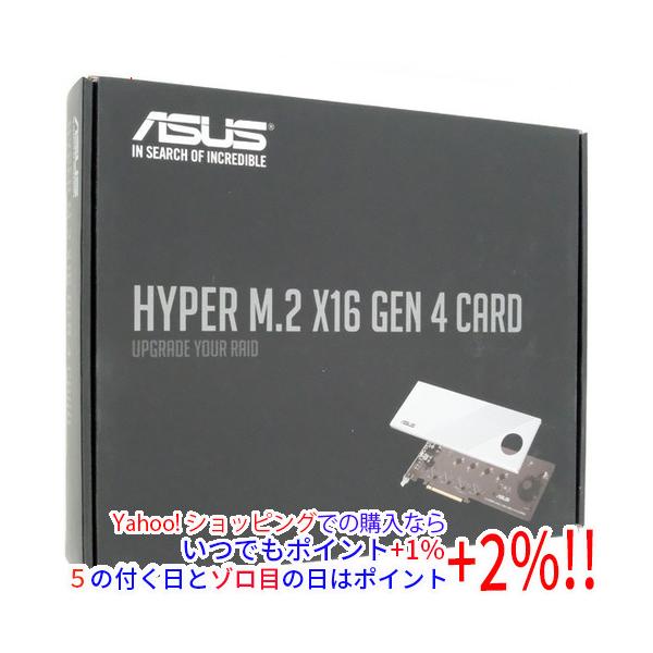【商品名：】ASUS HYPER M.2 X16 GEN 4 Card [M.2]　／　【商品状態：】新品。　／　【検索用キーワード：】≪インターフェイスカード (USB3.0) PCIE USB3 (USB3.0) 即納≫ HYPER M...