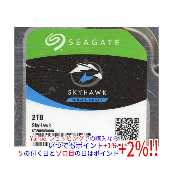 【商品名：】SEAGATE製HDD ST2000VX008 2TB SATA600　／　【商品状態：】新品です。／ 国内正規代理店では、ありませんのでメーカー保障はございません。　／　【検索用キーワード：】≪ハードディスク ハードディスク・...