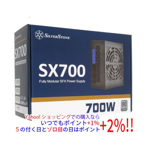 【商品名：】SILVERSTONE製 PC電源 SST-SX700-PT 700W ブラック　／　【商品状態：】新品　／　【検索用キーワード：】≪電源ユニット ブラック 即納≫ SST-SX700-PT [ブラック]　／　【型番：】SST-...