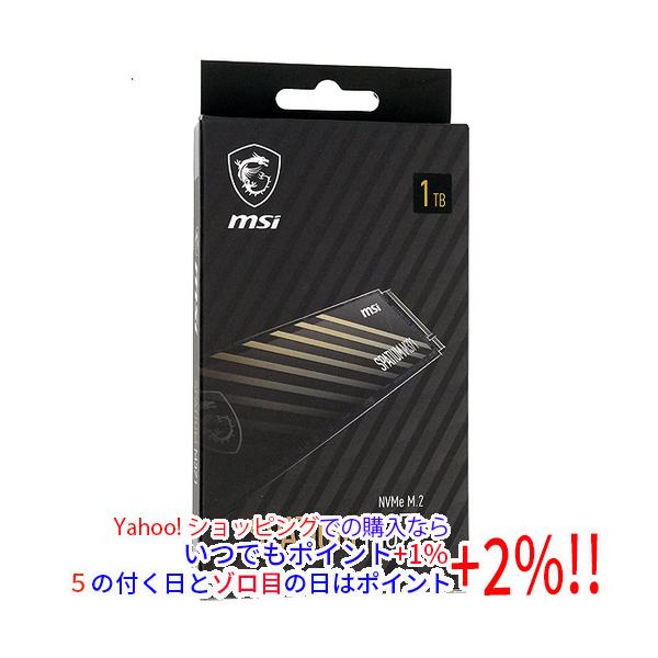 【商品名：】MSI SPATIUM M371 NVMe M.2 1TB　／　【商品状態：】新品　／　【検索用キーワード：】≪即納≫ SPATIUM M371 NVMe M.2 1TB　／　【型番：】 SPATIUM M371 NVMe M....
