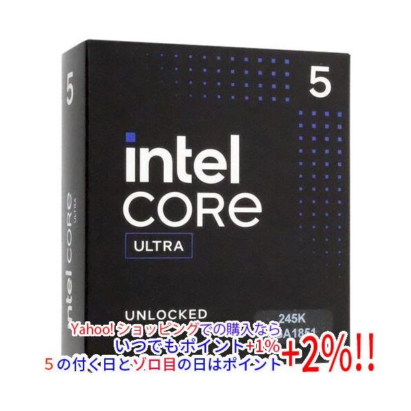 【商品名：】Core Ultra 5 245K 4.2GHz LGA1851 SRQCT　／　【商品状態：】新品　／　【検索用キーワード：】≪intel インテル CPU 即納≫ Core Ultra 5 245K BOX　／　【商品説明：...