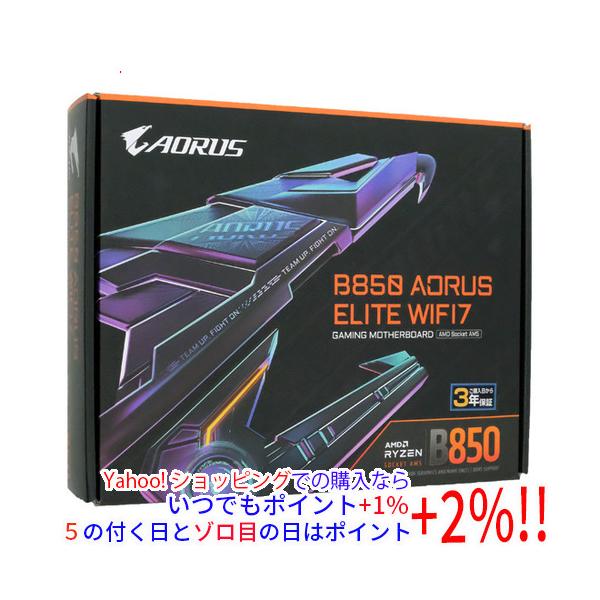 【商品名：】GIGABYTE ATXマザーボード B850 AORUS ELITE WIFI7 SocketAM5　／　【商品状態：】新品です。　／　【検索用キーワード：】≪即納≫ B850 AORUS ELITE WIFI7　／　【型番：...