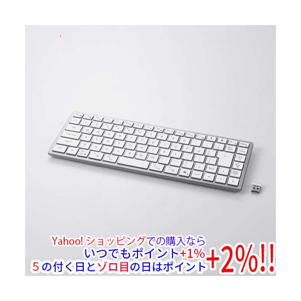 【商品名：】ELECOM Precisionist mini USB無線/Bluetooth薄型ミニキーボード TK-PN1075MPWH ホワイト　／　【商品状態：】新品　／　【検索用キーワード：】≪入力装置 エレコム ブラック≫ TK-...