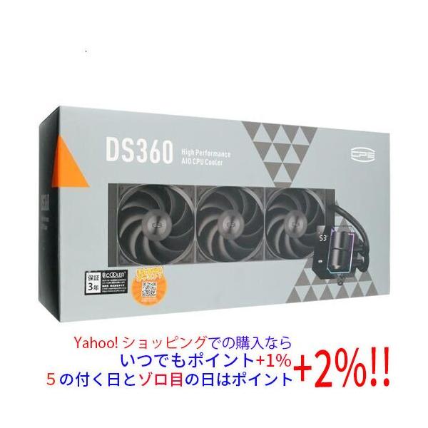 【商品名：】PCCOOLER オールインワン水冷クーラー CPS DS360-BK BLACK　／　【商品状態：】新品。　／　【検索用キーワード：】≪冷却 ファンサイズ≫ CPS DS360-BK [BLACK]　／　【型番：】CPS DS...