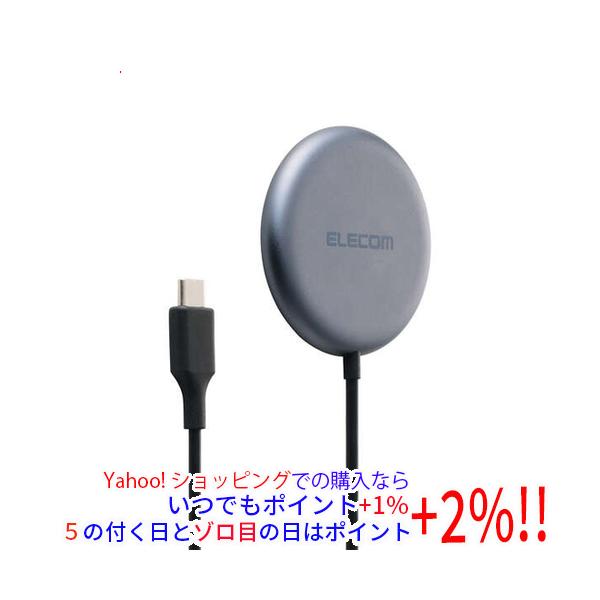 【商品名：】ELECOM マグネット式 ワイヤレス充電器 Qi2.2 25W出力 1.5m W-MA11BK ブラック　／　【商品状態：】新品　／　【検索用キーワード：】≪エレコム 充電池≫ W-MA11BK [ブラック]　／　【型番：】W...