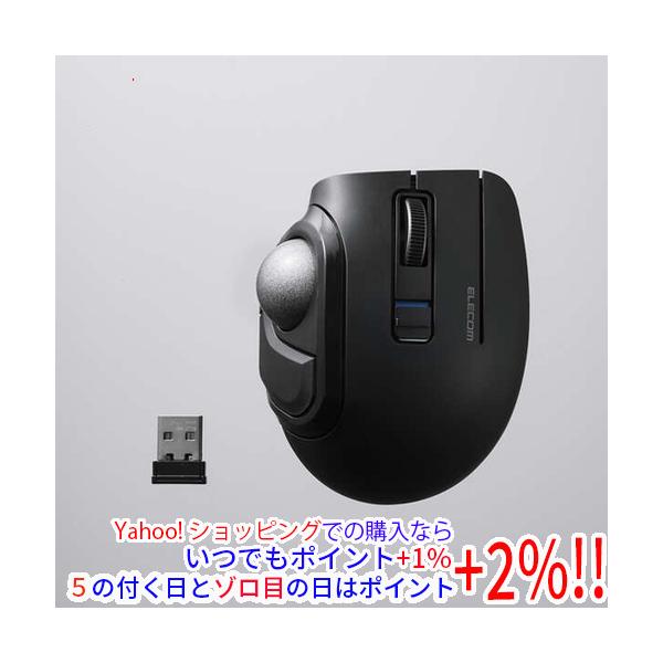 【商品名：】ELECOM bitra USB無線/Bluetoothトラックボール 5ボタン/親指操作 M-MT1MRSBK ブラック　／　【商品状態：】新品　／　【検索用キーワード：】 M-MT1MRSBK [ブラック]　／　【型番：】M...