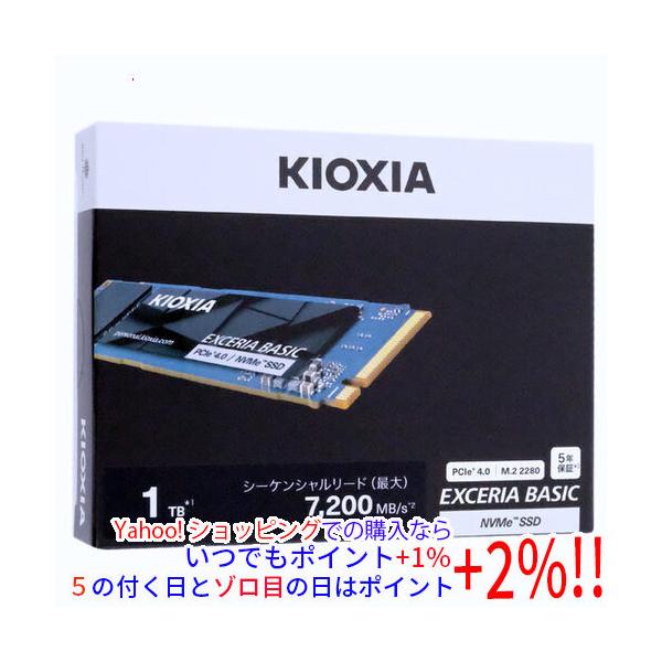 【商品名：】キオクシア EXCERIA BASIC SSD-CK1.0N4B/J 1TB ブラック　／　【商品状態：】新品です。　／　【検索用キーワード：】≪キングストン≫ EXCERIA BASIC SSD-CK1.0N4B/J [ブラッ...