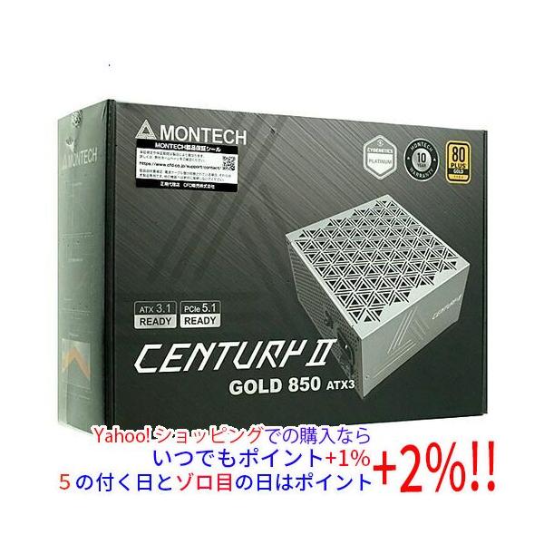 【商品名：】MONTECH PC電源 CENTURY II 850W　／　【商品状態：】新品。　／　【検索用キーワード：】≪電源ユニット 即納≫ CENTURY II 850W　／　【型番：】CENTURY II 850W　／　【仕様：】[...