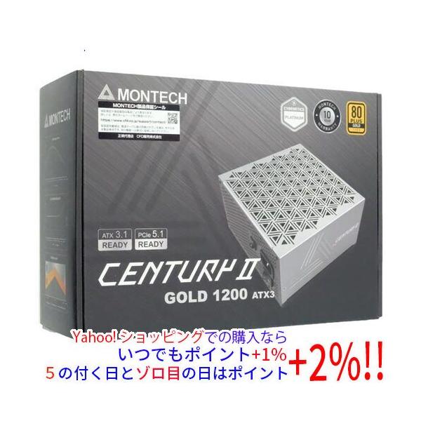 【商品名：】MONTECH PC電源 CENTURY II 1200W　／　【商品状態：】新品。　／　【検索用キーワード：】≪電源ユニット 即納≫ CENTURY II 1200W　／　【型番：】CENTURY II 1200W　／　【仕様...