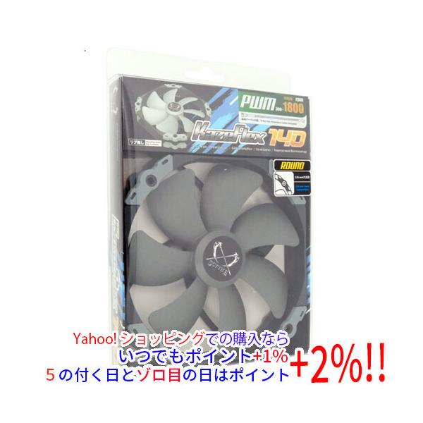【商品名：】SCYTHE製 KAZE-FLEX 140mm PWM KF1425FD18-P　／　【商品状態：】新品　／　【検索用キーワード：】≪冷却 ケースファン≫ KAZE-FLEX 140mm PWM KF1425FD18-P　／　【...