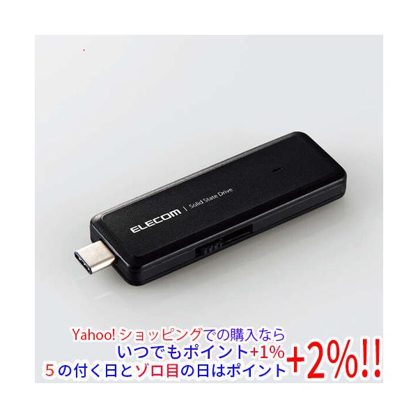 【商品名：】ELECOM 外付けポータブルSSD ESD-EMH0500GBK ブラック 500GB　／　【商品状態：】新品の商品です。　／　【検索用キーワード：】≪エレコム≫ ESD-EMH0500GBK [ブラック]　／　【型番：】ES...