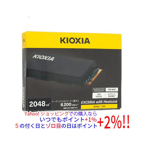 【商品名：】キオクシア EXCERIA with Heatsink SSD-CK2.0N4HS/N ブラック　／　【商品状態：】新品の商品です。　／　【検索用キーワード：】≪即納≫ SSD-CK2.0N4HS/N　／　【型番：】SSD-CK...