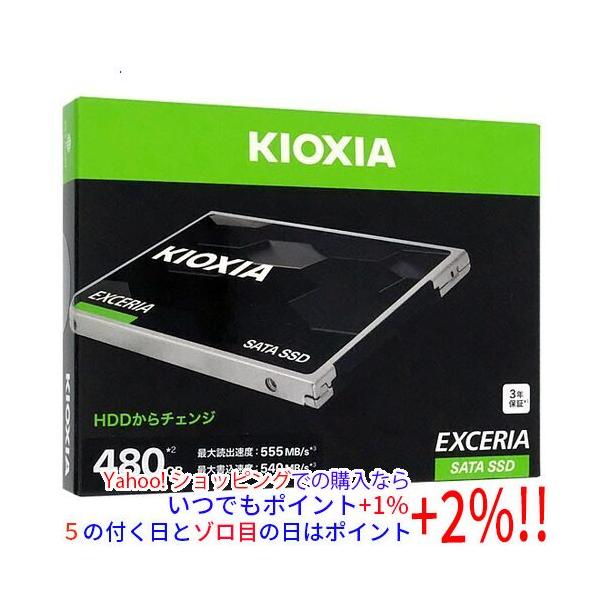 【商品名：】【新品訳あり(箱きず・やぶれ)】 キオクシア EXCERIA SATA SSD-CK480S/N ブラック　／　【商品状態：】新品の商品です。／外箱に破れや潰れ、汚れなどのダメージがあります。／（訳あり理由）／※外箱のダメージの...