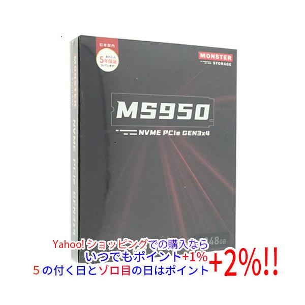 【商品名：】MONSTER STORAGE M.2 2280 SSD 2TB MS950G30PCIe3-02TB　／　【商品状態：】新品の商品です。　／　【検索用キーワード：】≪即納≫ MS950G30PCIe3-02TB　／　【型番：】...