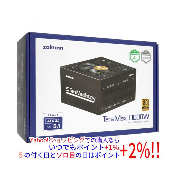 【商品名：】ZALMAN PC電源ユニット TeraMax II ZM1000-TMX2 ブラック　／　【商品状態：】新品の商品です。　／　【検索用キーワード：】≪ZALMAN 即納≫ TeraMax II ZM1000-TMX2 [ブラッ...