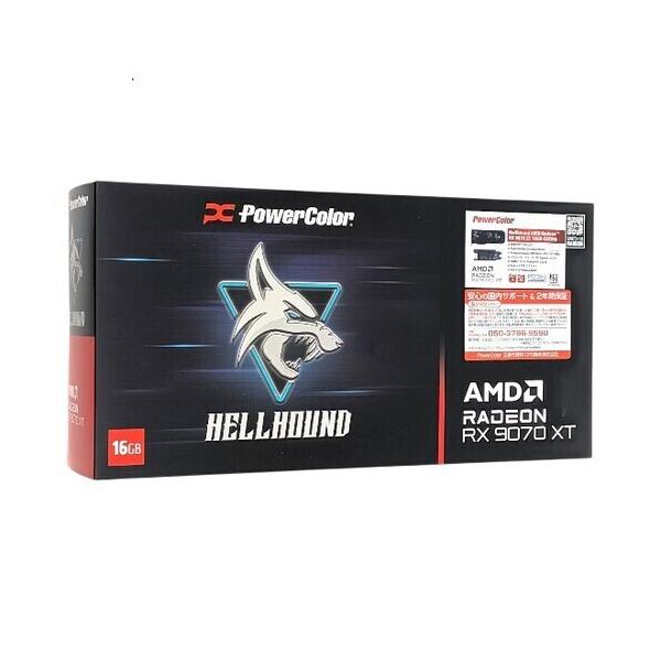 【商品名：】PowerColor Hellhound AMD Radeon RX 9070 XT 16GB GDDR6 RX9070XT 16G-L/OC PCIExp 16GB　／　【商品状態：】新品の商品です。　／　【検索用キーワード：...