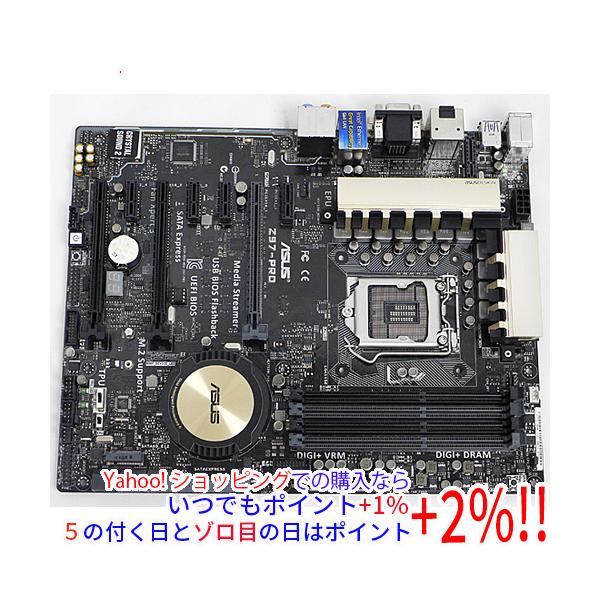 【商品名：】ASUS製 ATXマザーボード Z97-PRO LGA1150　／　【商品状態：】動作確認済みの中古品です。／ ／ ※中古品ですので、傷、汚れ等ある場合がございます。／ ご理解の上、ご検討お願いします。　／　【検索用キーワード：...