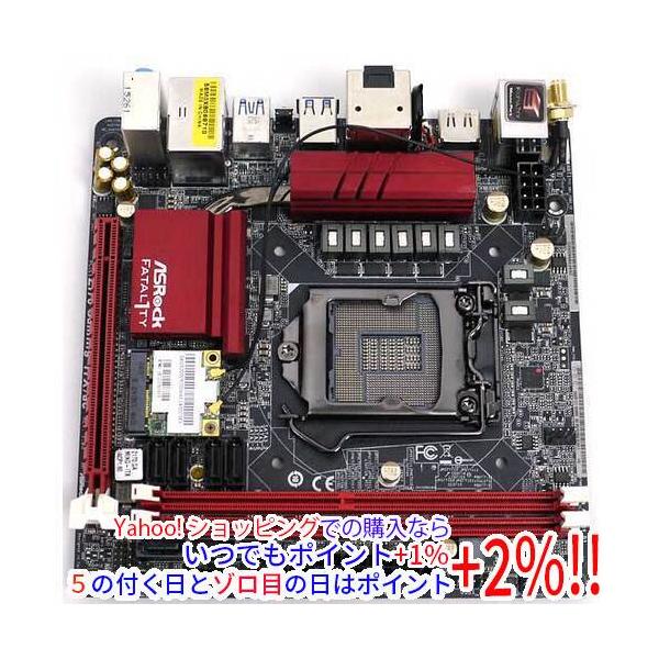 【商品名：】ASRock製 Mini-ITXマザーボード Fatal1ty Z170 Gaming-ITX/ac　／　【商品状態：】動作確認済みの中古品です。／ ／ ※中古品ですので、傷、汚れ等ある場合がございます。ご理解の上、ご検討お願い...