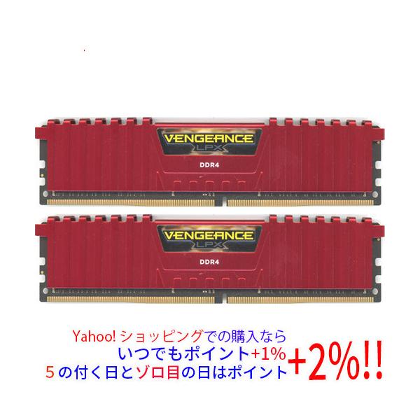 【商品名：】Corsair デスクトップ用 CMK16GX4M2A2666C16R DDR4 PC4-21300 8GB 2枚組　／　【商品状態：】動作確認済みの中古品です。／ ／ ※中古品ですので、傷、汚れ等ある場合がございます。／ ご理...
