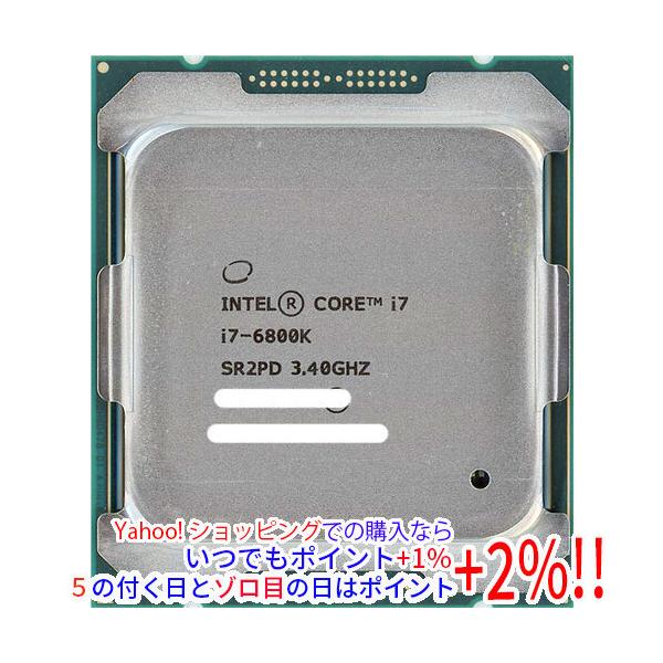 【商品名：】Core i7 6800K 3.4GHz LGA2011-3 SR2PD　／　【商品状態：】動作確認済みの中古品です。／ ／ ※中古品ですので、傷、汚れ等ある場合がございます。／ ご理解の上、ご検討お願いします。　／　【検索用キ...