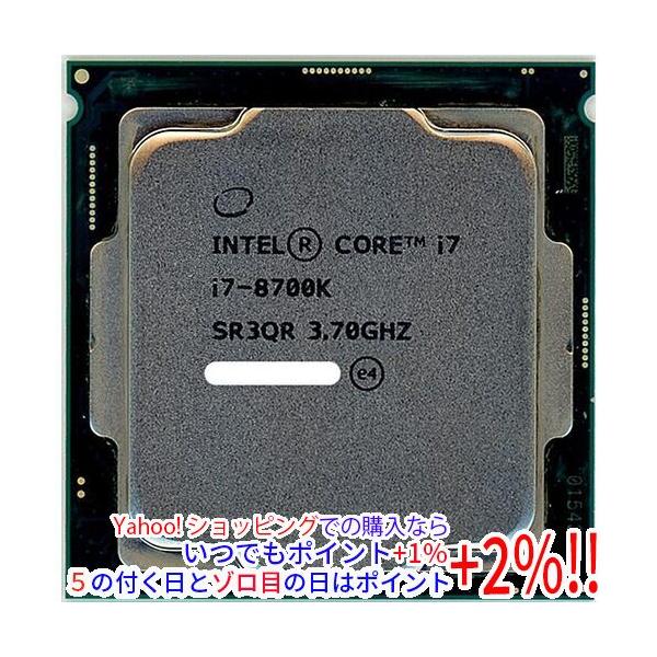 【商品名：】Core i7 8700K 3.7GHz LGA1151 95W SR3QR　／　【商品状態：】動作確認済の中古品です。／ ／ ※中古品ですので、傷、汚れ等ある場合がございます。ご理解の上、ご検討お願いします。　／　【検索用キー...