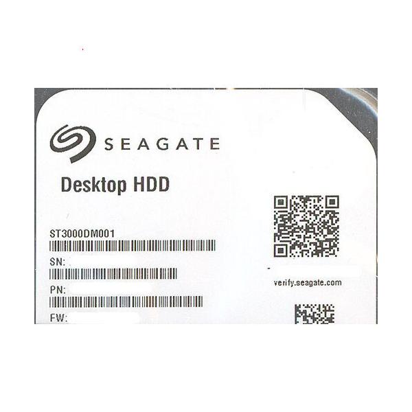 【商品名：】SEAGATE製HDD ST3000DM001 3TB SATA600 7200 2000〜3000時間以内　／　【商品状態：】動作確認済みの中古品です。／／※中古品ですので、傷、汚れ等ある場合がございます。／ご理解の上、ご検討...