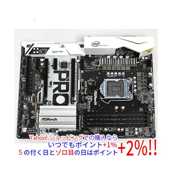 【商品名：】ASRock製 ATXマザーボード H270 Pro4 LGA1151　／　【商品状態：】動作確認済みの中古品です。／ ／ ※中古品ですので、傷、汚れ等ある場合がございます。／ ご理解の上、ご検討お願いします。　／　【検索用キー...