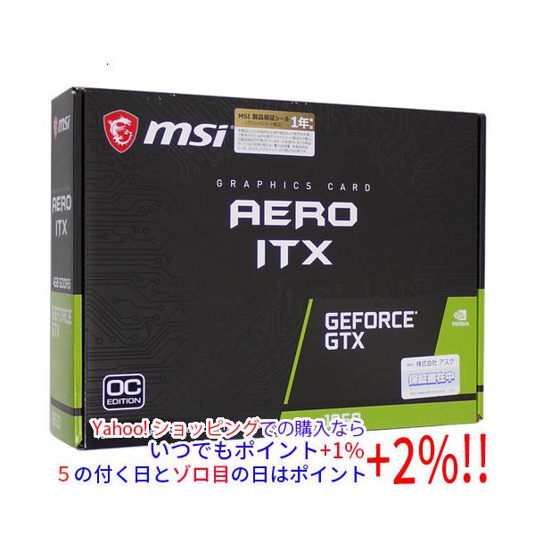 【商品名：】MSI製グラボ GTX 1650 AERO ITX 4G OC PCIExp 4GB 元箱あり　／　【商品状態：】動作確認済の中古品です。／ ／ ※中古品ですので、傷、汚れ等ある場合がございます。ご理解の上、ご検討お願いします。...